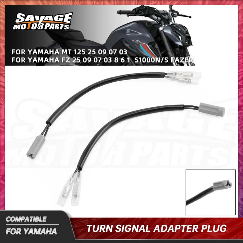 Turn Signal Cable Adapter Plug Connector For Yamaha MT03 MT 07 MT-09 ...