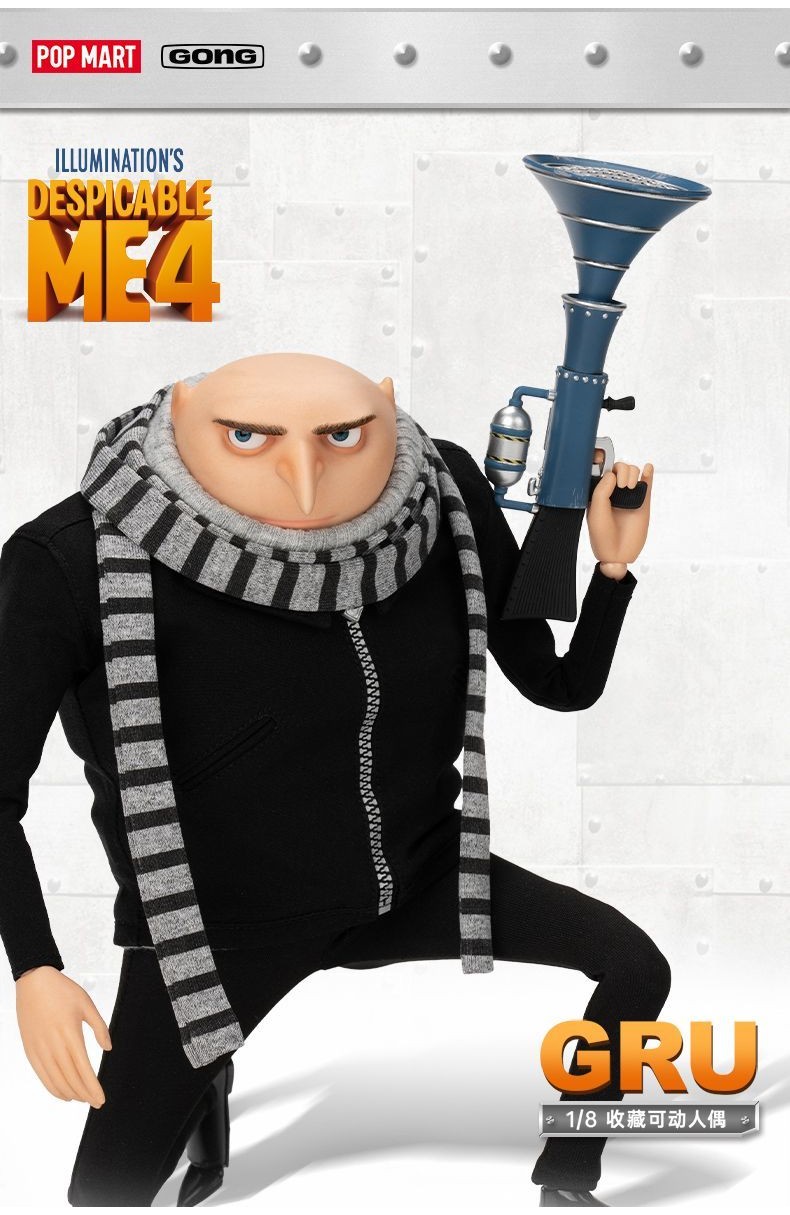 [100% Popmart Genuine] POPMART Resonance Despicable Me Gru 1/8 Action ...