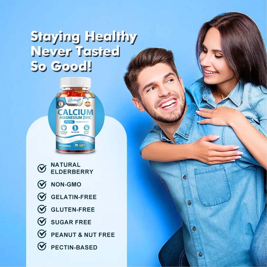 Calcium Magnesium Zinc Supplement - Support bone growth and enhance ...