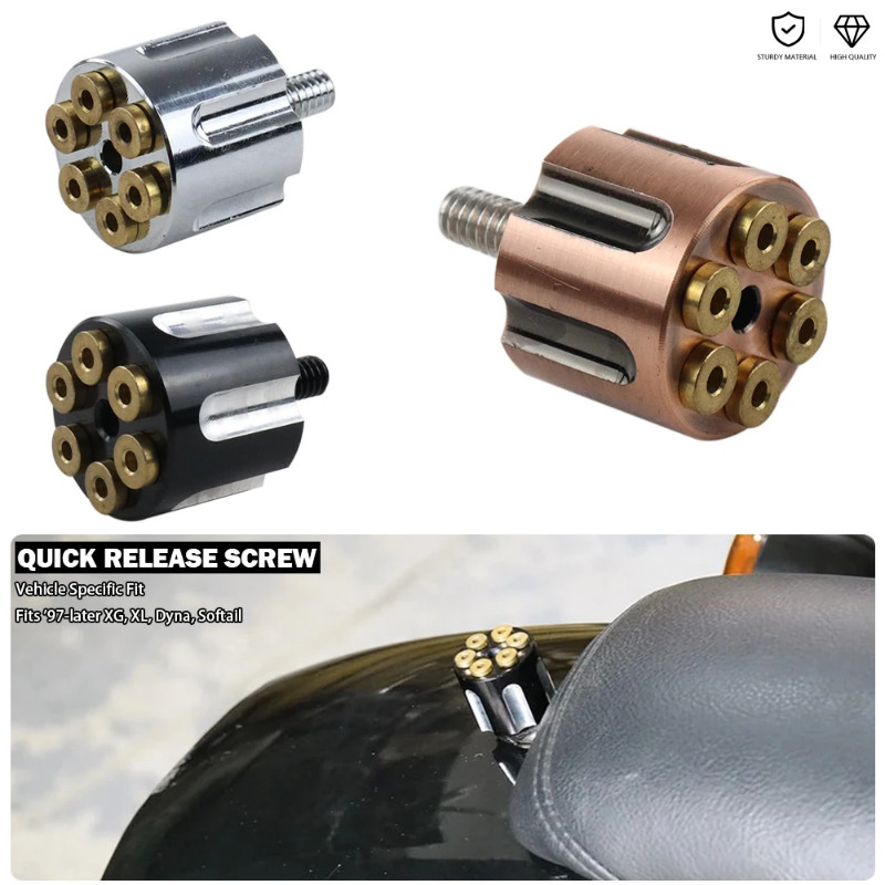 Motorcycle Seat Bolt Quick Release Screws For Harley Dyna Convertible ...