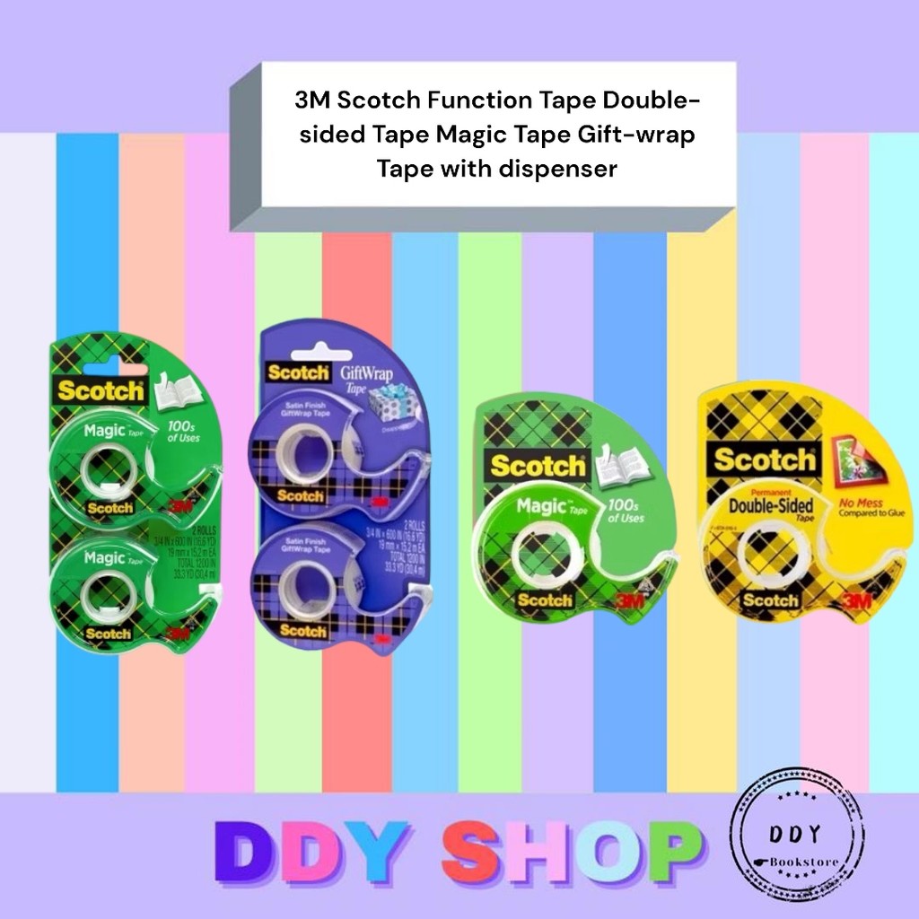 3M Scotch Function Tape Double-sided Tape Magic Tape Gift-wrap Tape ...