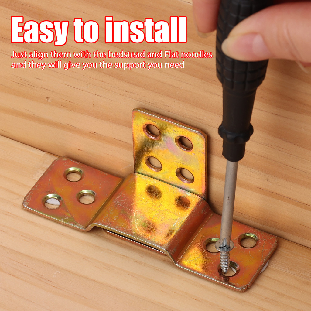 Bed Frame Fixing Connecting Rail Hook Brackets - Thicken Plug-in ...