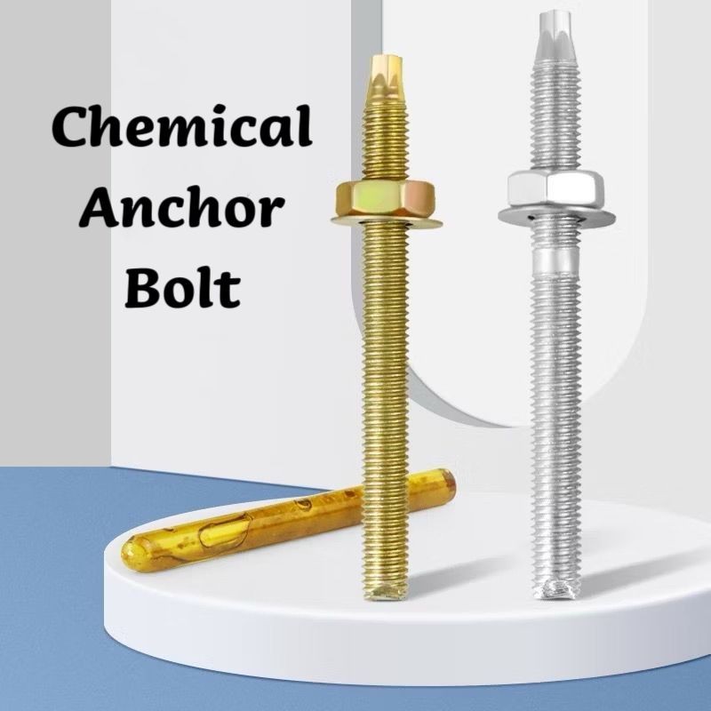 M10 M12 M14 Carbon Steel Chemical Glass Capsule Chemical Bolt Anchor ...