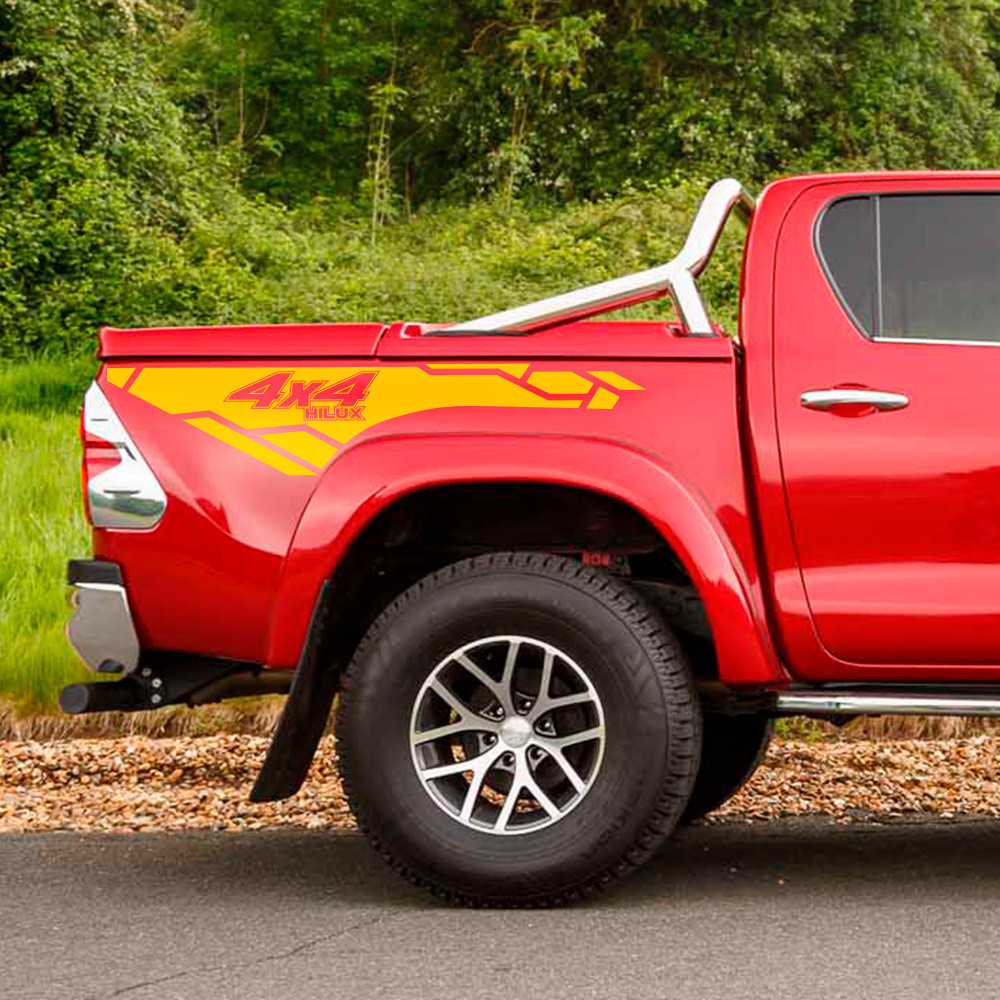 [Ready stock] 4X4 pair of car off-road stickers for Toyota Hilux Revo ...