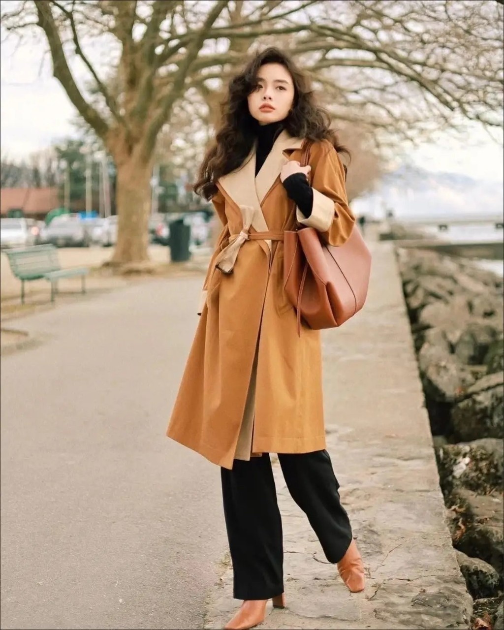 Polene Tote Bag French Niche Genuine Leather Shopping Bag Large ...