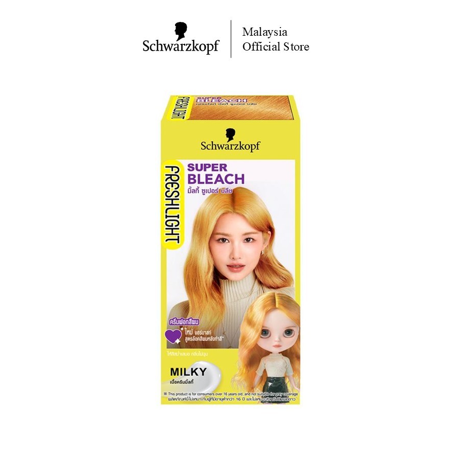 Schwarzkopf Freshlight Hair Color - Super Bleach (25ml) | Shopee Malaysia