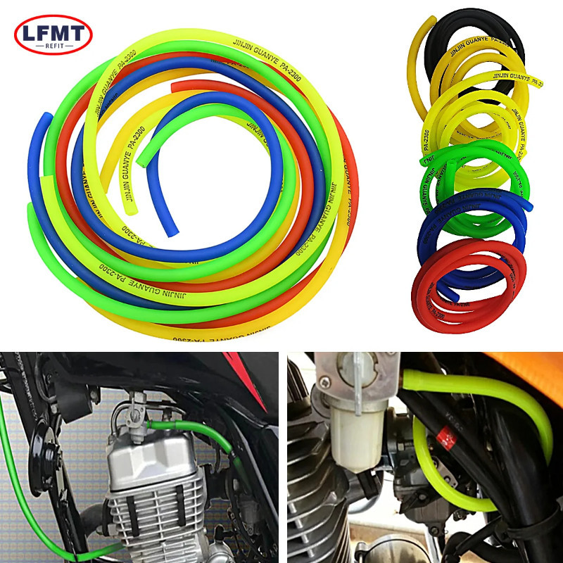 1M Motorcycle Fuel Filter Motorbike Dirt Hose Line Petrol Pipe Fuel Gas ...