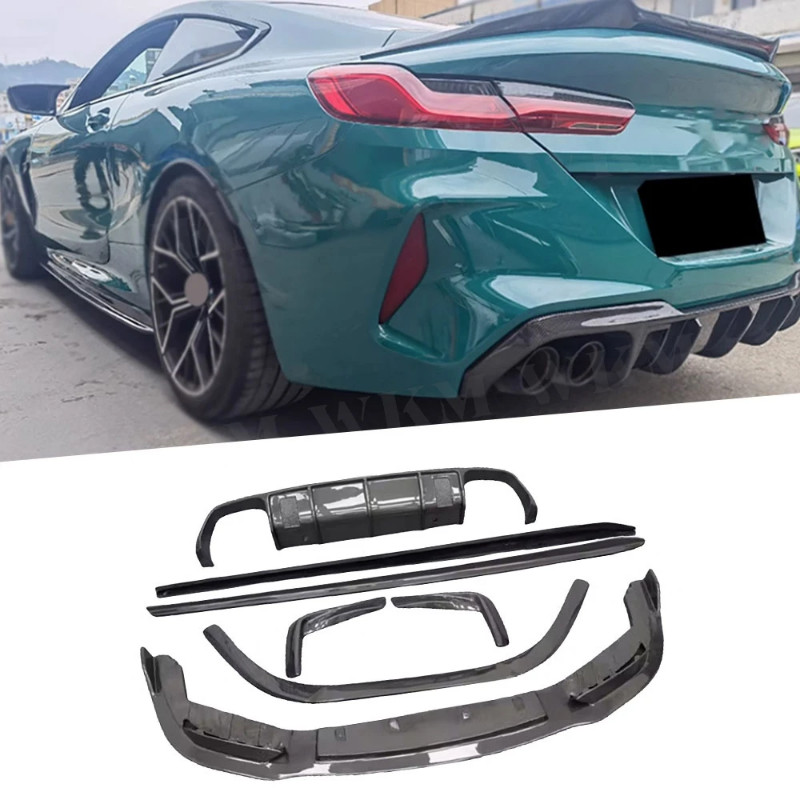 Carbon Fiber Front Lip Rear Diffuser Rear Splitters Side Skirts Front ...