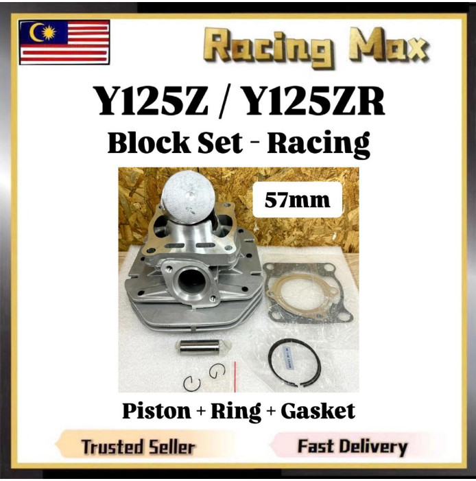 Yamaha Y125Z Y125ZR Y125 Z ZR 125Z 125ZR Racing Block Set 57MM ...