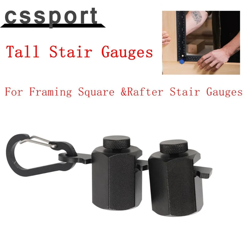 Tall Stair Gauges Aluminum For Framing Square &Rafter Stair Gauges Hex ...
