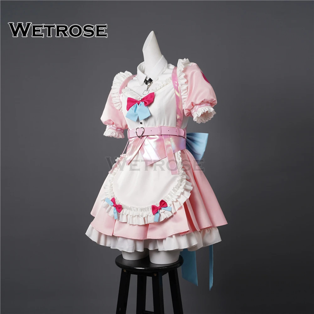 【Wetrose】 In Stock Vtuber Yuuki Sakuna Cosplay Costume Maid Dress Wig ...