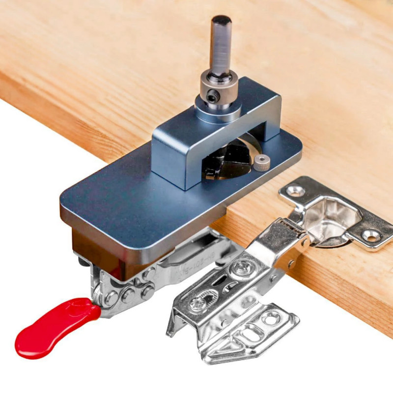 Woodworking Upgrade 35mm Concealed Hinge Jig Kit Hinge Boring Jig ...