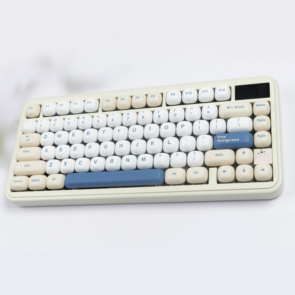 MOG profile Cute Round PBT Bun Keycaps for Mechanical Keyboard | Shopee ...