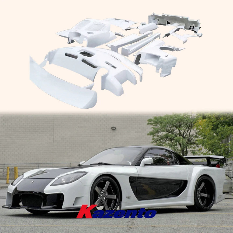 For Mazda Rx-7 Rx7 Fd3S Fd Vs Type Fortune Full Wide Bodykit Frp ...