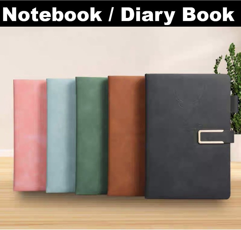 A5 Notebook 352pages Diary Book Buku Nota Buku Diari Hard Cover Office ...