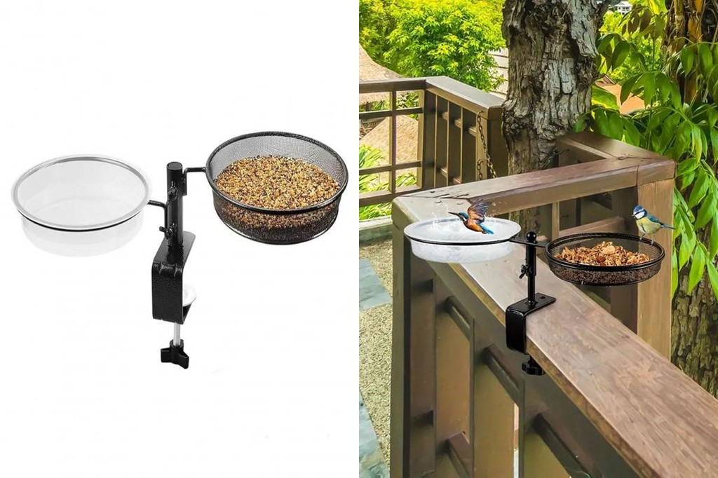 ARI Weather-resistant Bird Feeder Removable Bird Feeder Balcony Bird ...