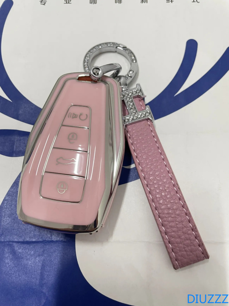 Pink TPU Car Remote Key Case Cover Shell For Proton X50 X70 S70 X90 For ...