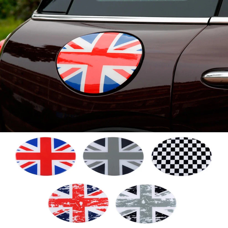 3D Crystal Epoxy Car Gas Fuel Tank Cap Cover Oil Box Sticker Decoration ...