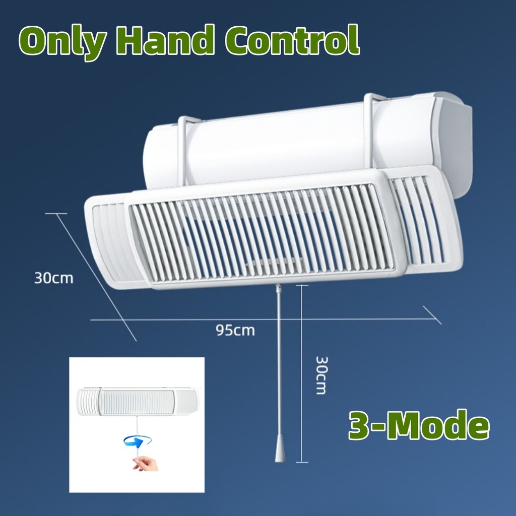 Aircond Deflector Baffler Remote Control 3 Mode Air Conditioner ...