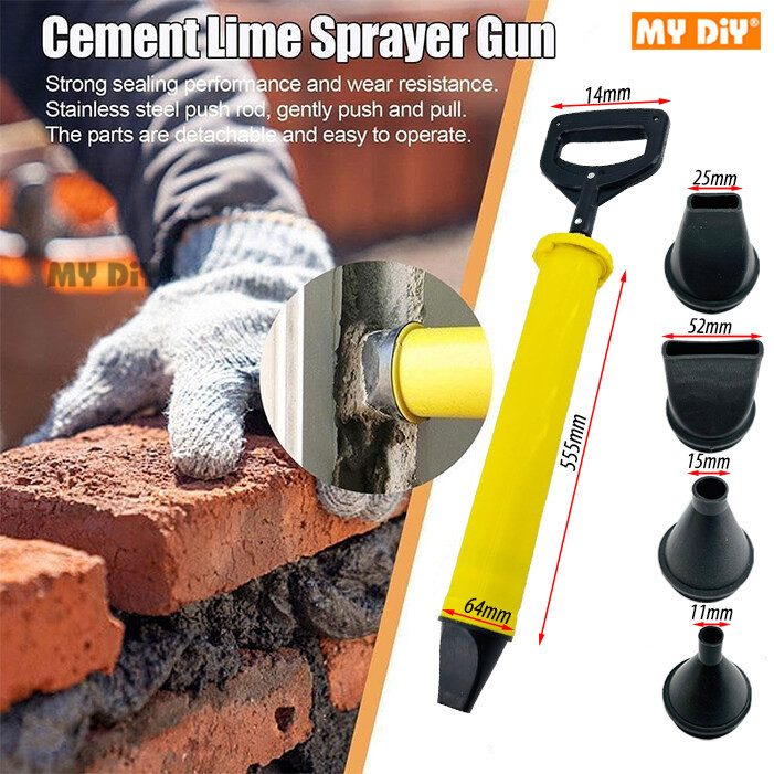 Cement Mortar Caulking Gun with 4 Nozzles 4 in1 Cement Grouting Gun ...