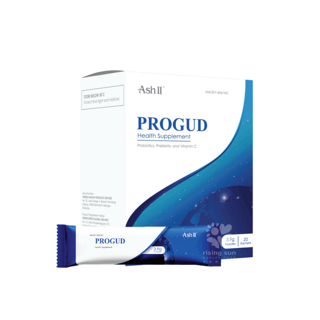ASH II Progud - Prebiotic & Probiotic (3g x 20 sachets) x 4 - 4 Pack ...