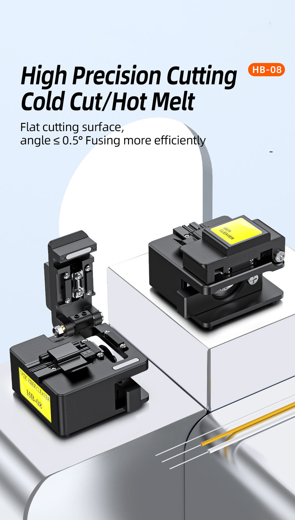 ZoeRax High Precision Fiber Cutting Knife with Fully Automatic Splicing ...