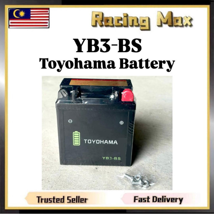 YB3 YB3L BS YB3L-BS Battery Bateri Y125Z Y125ZR / RXZ / Y100 / Y110 ...