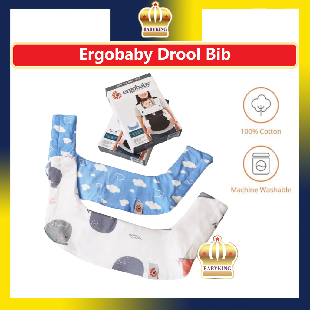 Original Ergobaby Drool Bib (Easily attaches to carrier) | Shopee Malaysia