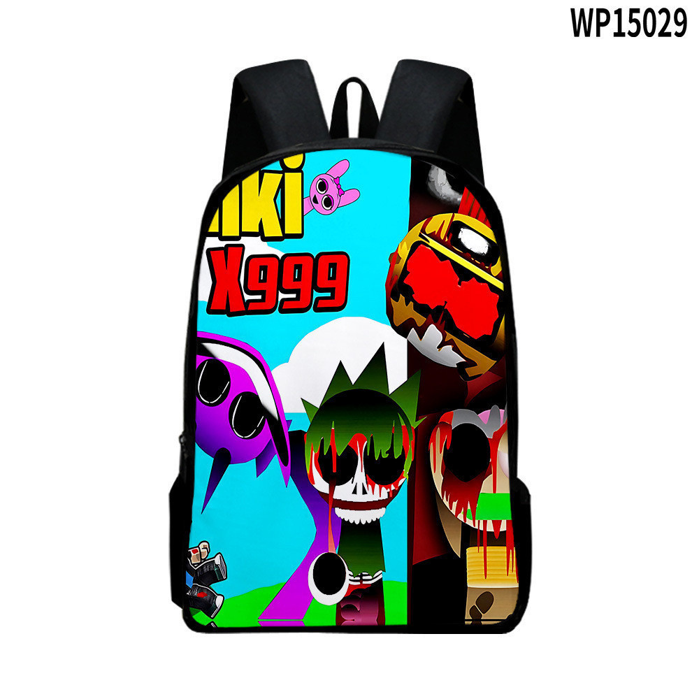 NEW Sprunki Backpack 16inch Sprunki Incredibox Wenda Grey Oren Raddy ...