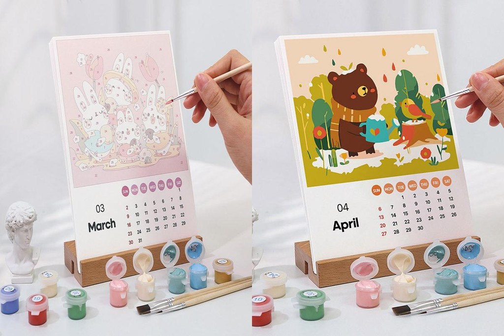 Bedroom Decor Calendar Exquisite Decoration Calendar 2025 Diy Wall ...