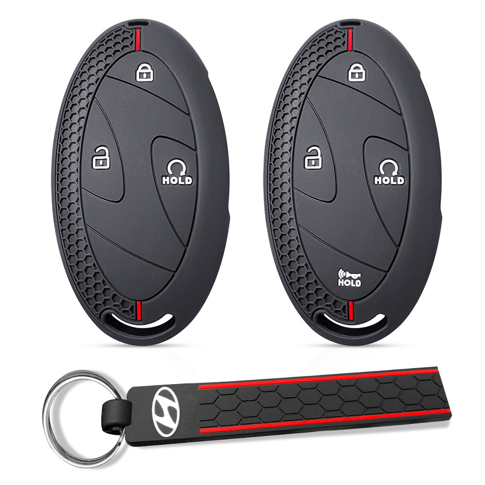 Hyundai ioniq 5 6 7 kona 2021 2024 2025 New Grand Prix GN7 Elantra silicone car keychain holder ...