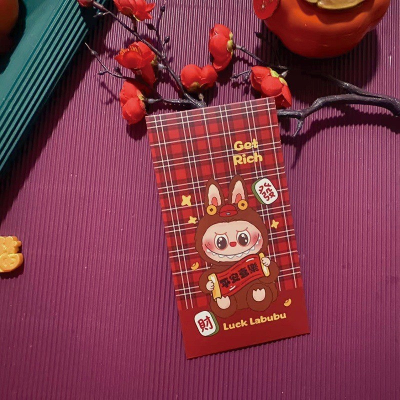Labubu 2025 Snake Year Cartoon Cute Red Packet Universal Red Envelope ...