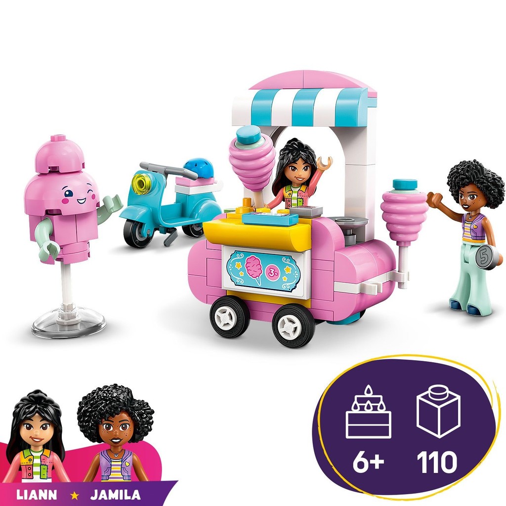 LEGO 42643 LEGO Friends Cotton Candy Stand and Scooter Building Toy Set ...