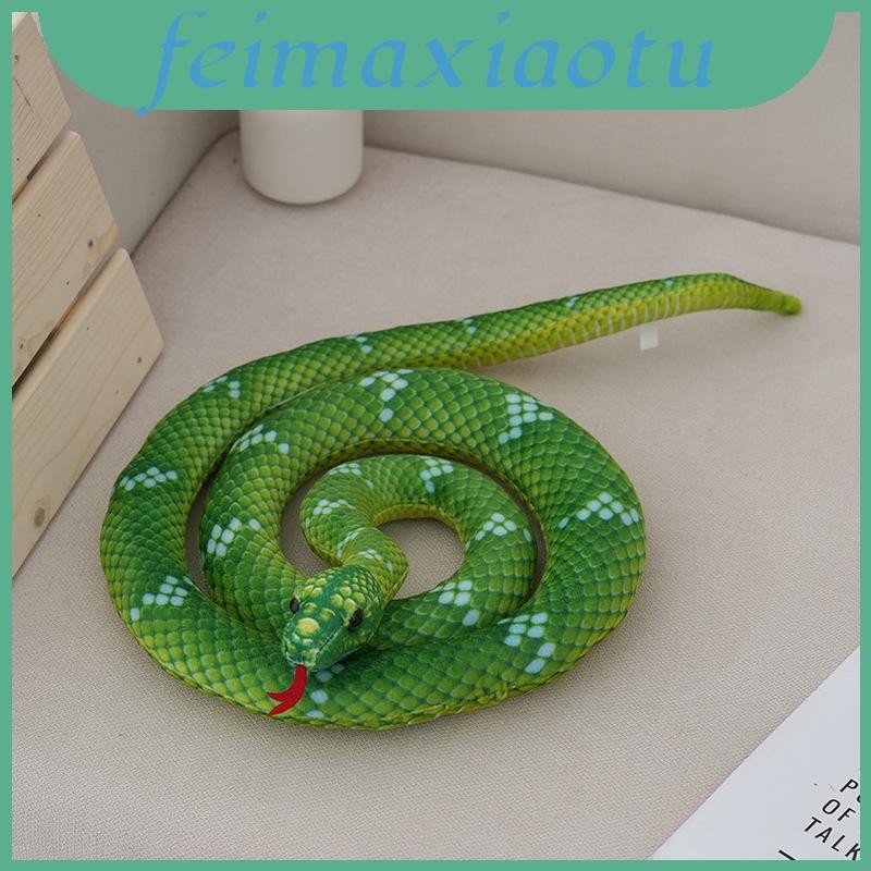 Realistic Snake Plush Toy Dense Velvet Stuffed Snake Fake Animal Jokes ...