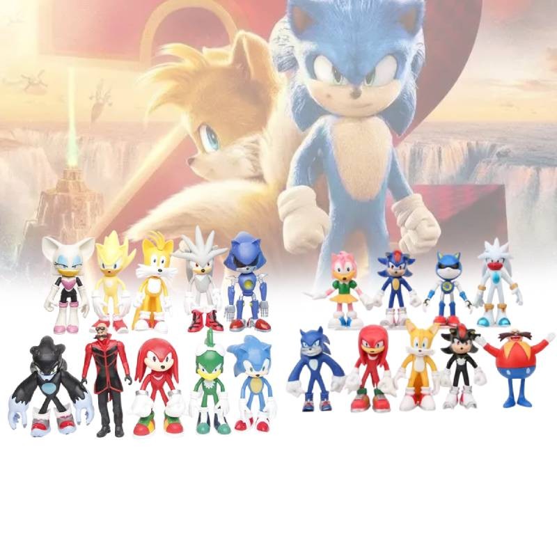 Sonic The Charming Hedgehog Desk Toys With 10 Playful Styles For Gaming ...
