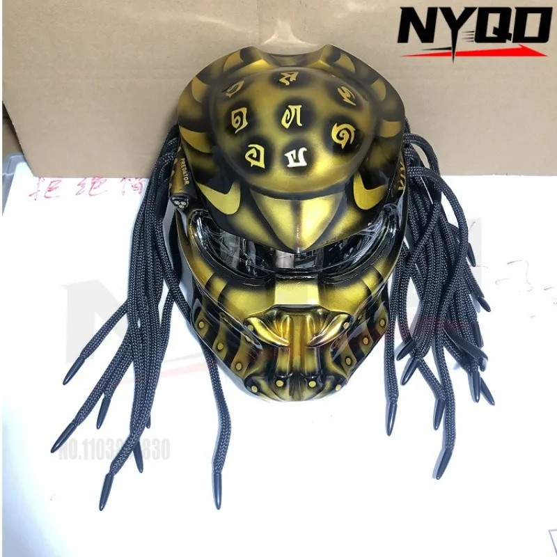 Motorcycle helmet Predator motorcycle electric vehicle car DOT helmet ...
