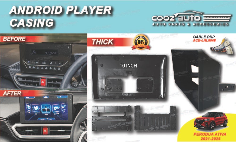 Perodua Ativa 2021 - 2025 Car Android Casing Dashboard Audio Android ...