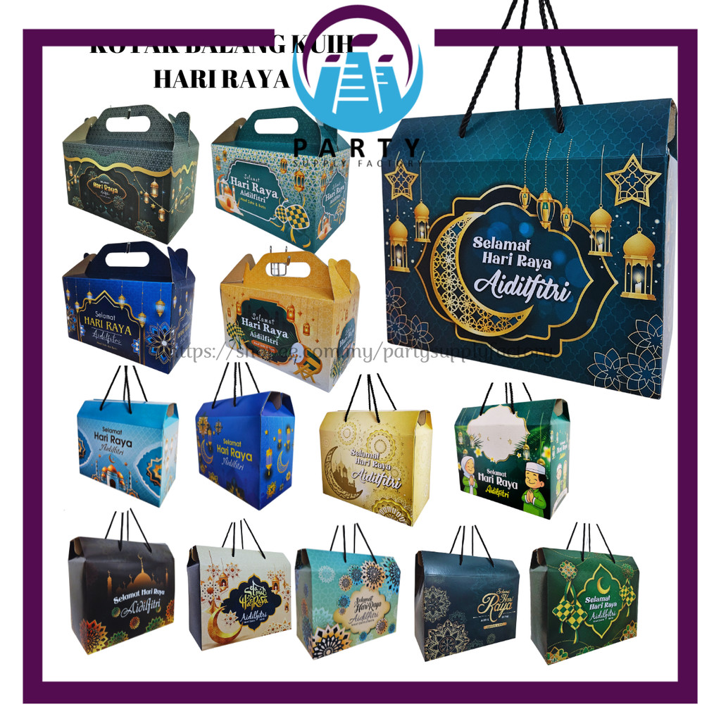 (1Pcs) Hari Raya Box / Hari Raya Cookies Box / Kotak Untuk Kuih / Hari ...