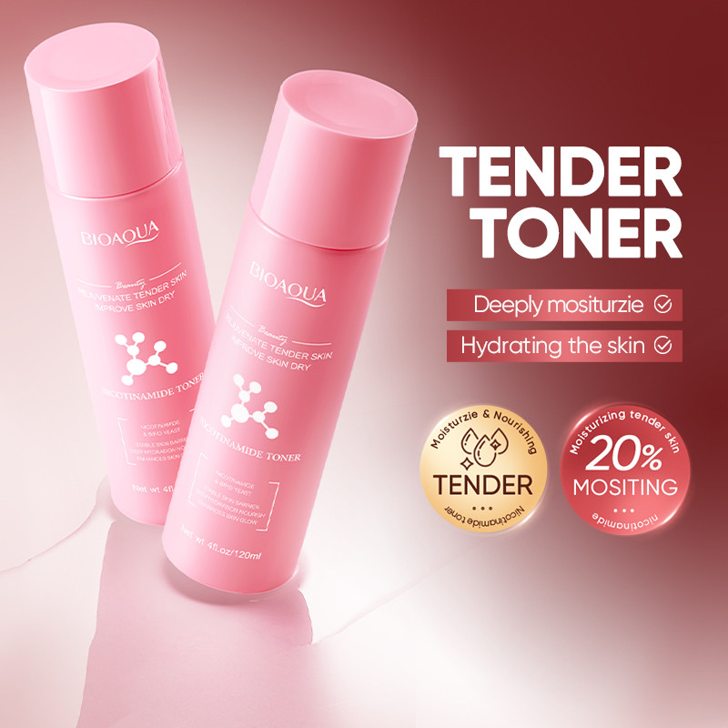 MAY BIOAQUA Nicotinamide Toner Rejuvenate Tender Skin Improve Skin Dry ...