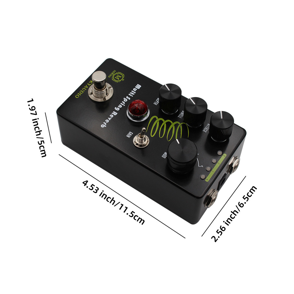 MOSKYaudio Multi Spring Reverb Guitar Bass Effect Pedal Four Models ...