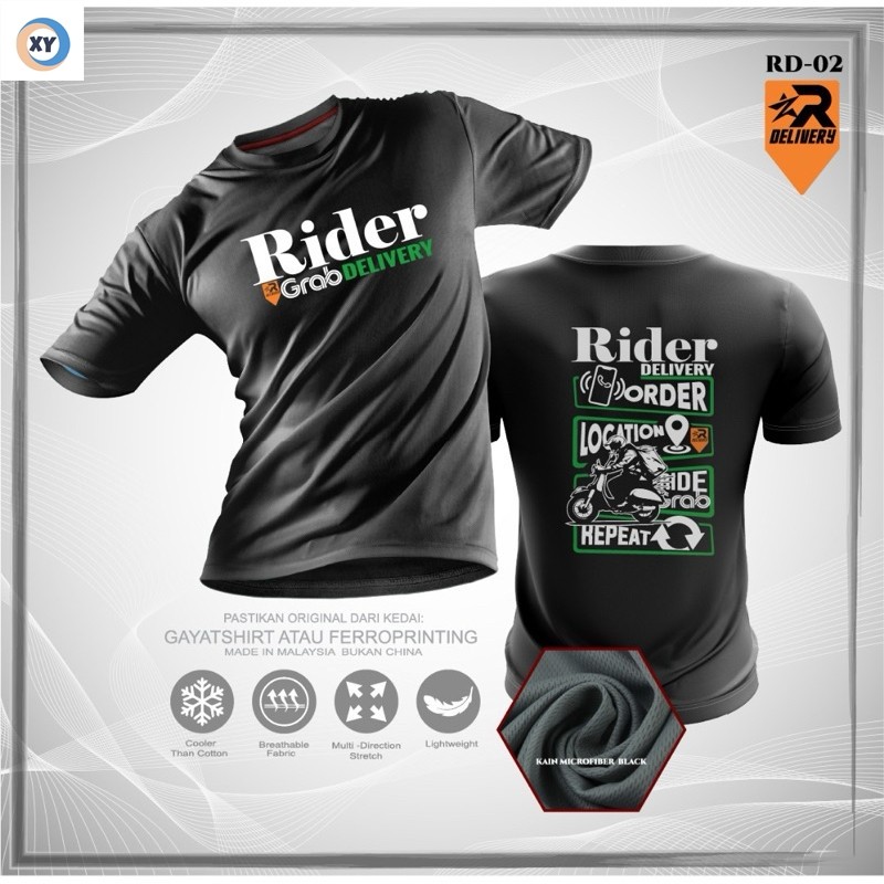 (XUYUE) Baju Rider Grab RD-02 Baju kerja | Shopee Malaysia