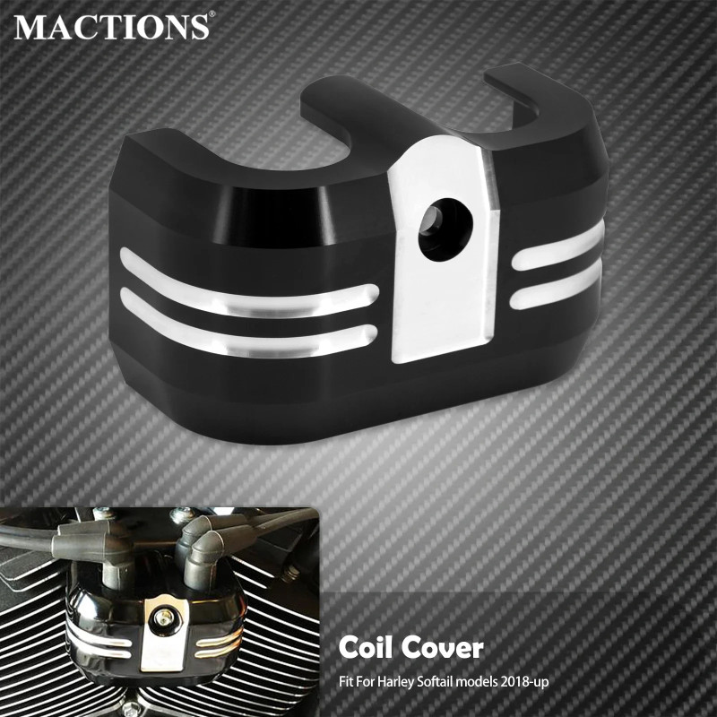 Motorcycle Ignition Coil Cover Trim For Harley Softail Breakout Fat Bob ...