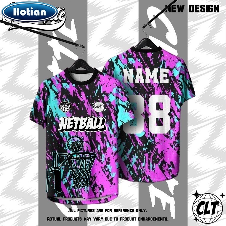 (Free custom name and number) NETBALL！New Design JERSEY NETBALL AURORA ...