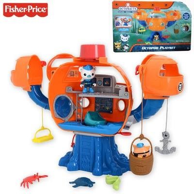 Fisher-price Undersea Column Luminous Octopus Castle Set Children Play ...