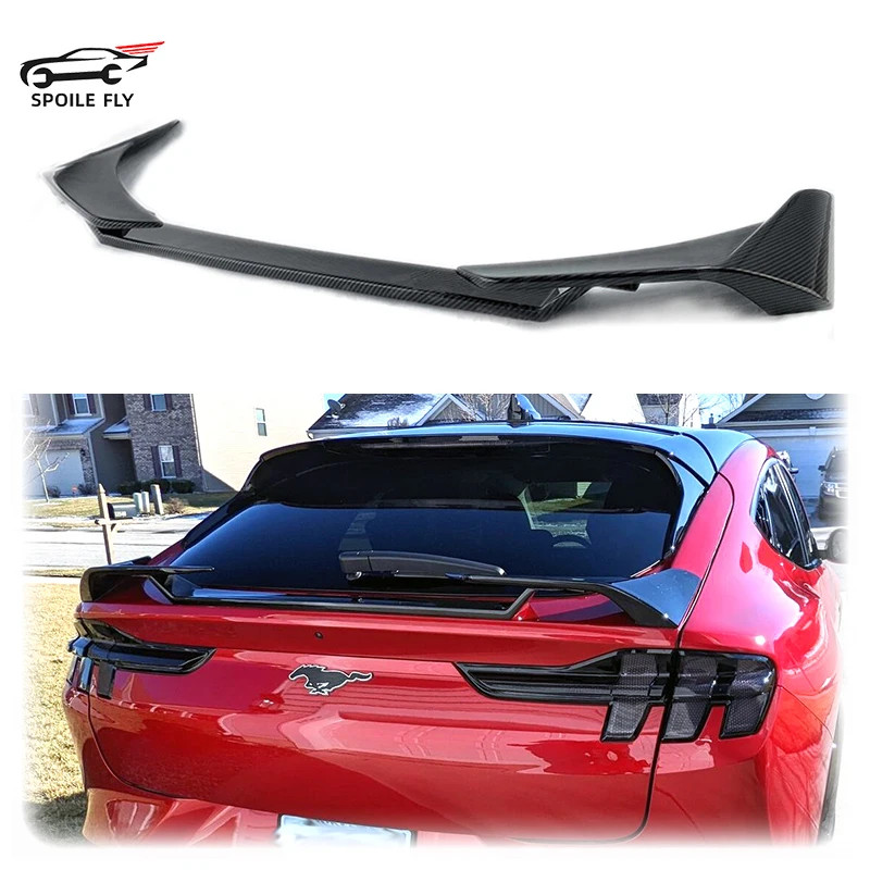 For Ford Mustang Mach-E 2021 2022 Up Sport Style 3 Parts ABS Rear Wing ...