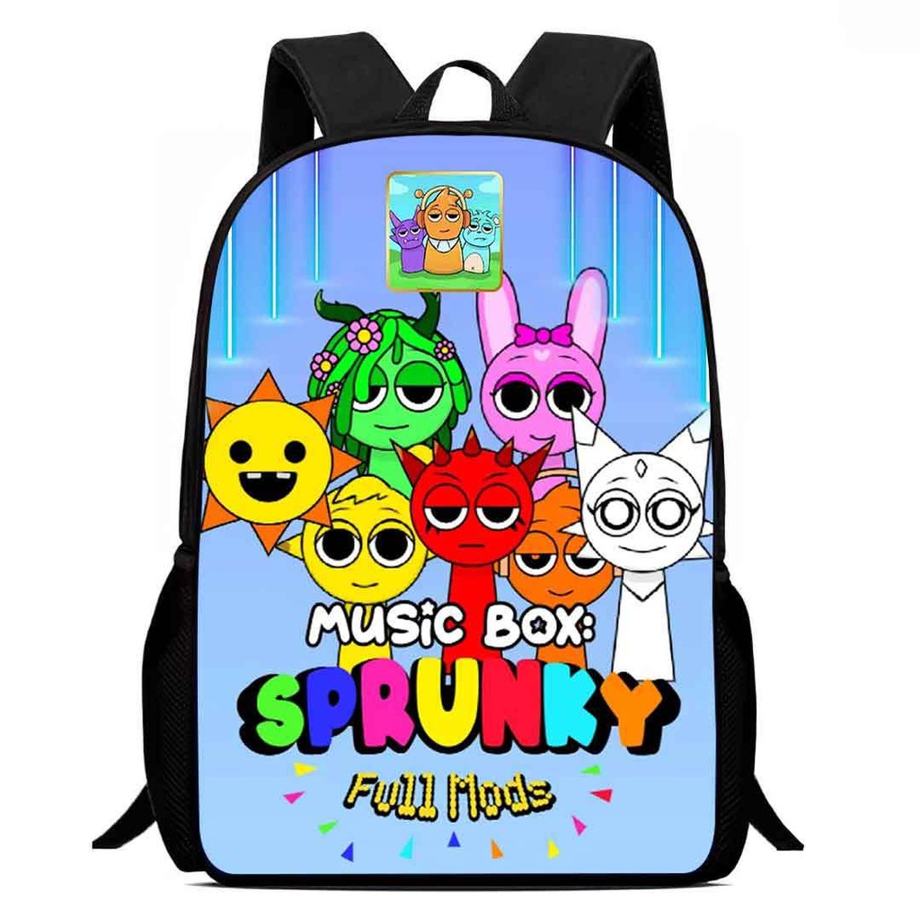 Sprunki Incredibox Sprunki Backpack 16inch For Elementary School ...