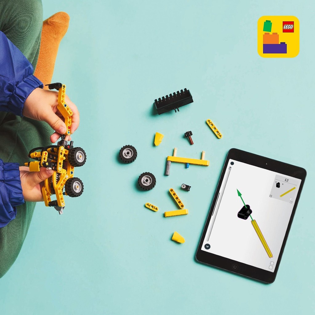 LEGO 42197 Technic Backhoe Loader Building Toy Set (104 Pieces ...