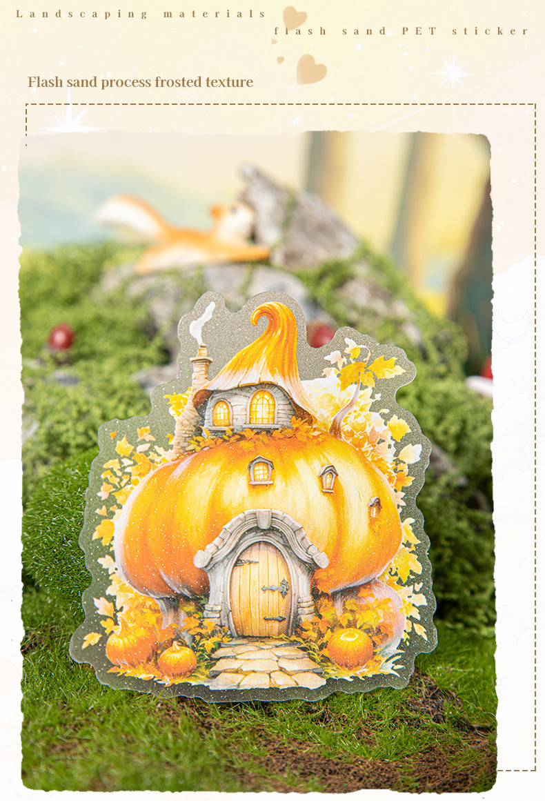JIANWU Elven Horde Series Vintage Building Landscaping PET Sticker ...