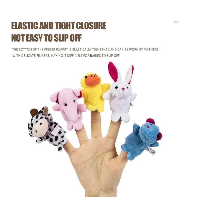 Finger Family Child Education Animal Finger Puppets Cloth Finger ...