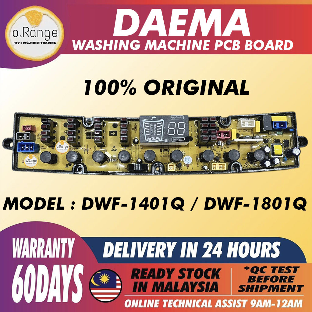 (100% ORIGINAL) DWF-1401Q DWF-1801Q DAEMA WASHING MACHINE PCB BOARD (CONTROL BOARD ) PANEL BOARD ...
